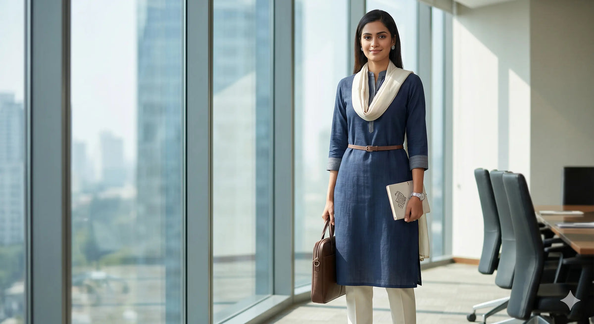 Office Wear Kurti Set: Professional Styling Guide 2026 | Shree Shivam ...
