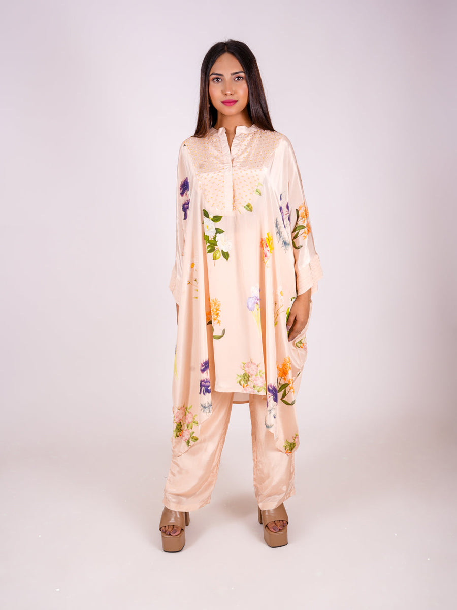 Beige Bobby Print Co-ord Set – SHREE SHIVAM: Clothing Store